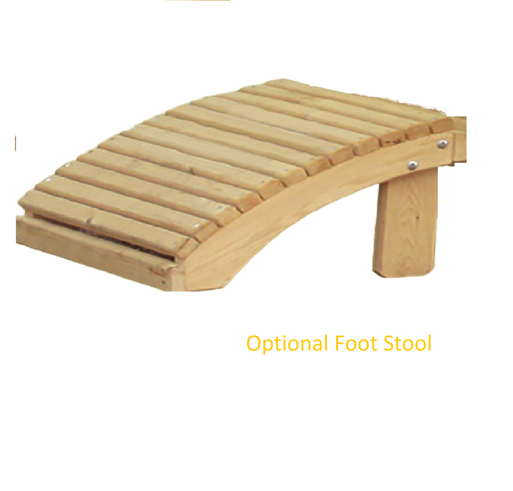 Cedar Muskoka Chair with Optional Foot Rest – Ruttle Brothers Furniture